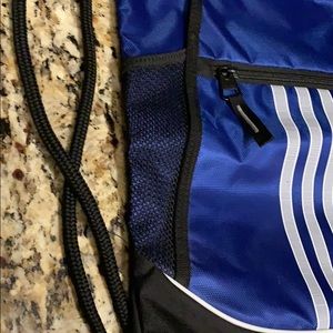 adidas | Bags | Adidas Blue Sling Backpack | Poshmark
